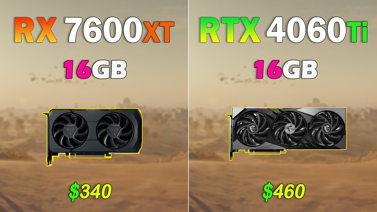 RTX 4060 Ti 16GB vs AMD RX 7600 XT 16GB Test in 6 Games - YouTube