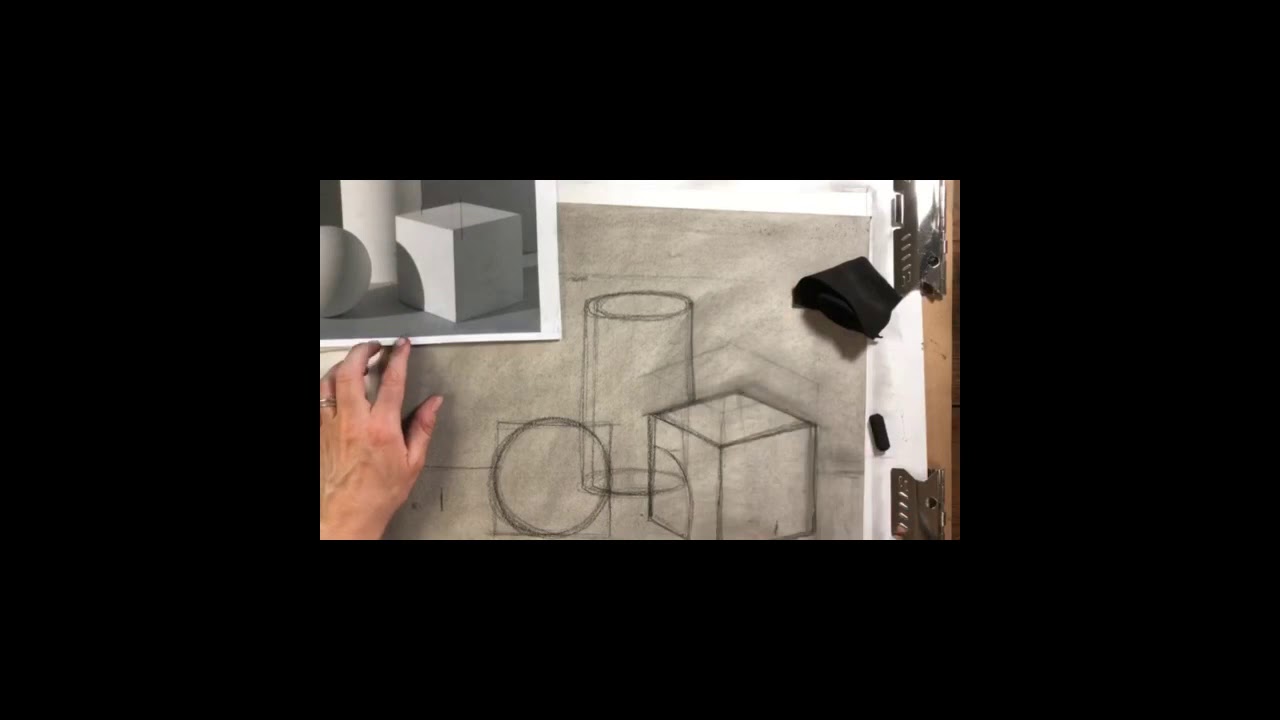Shading Geometric Forms with Charcoal - YouTube