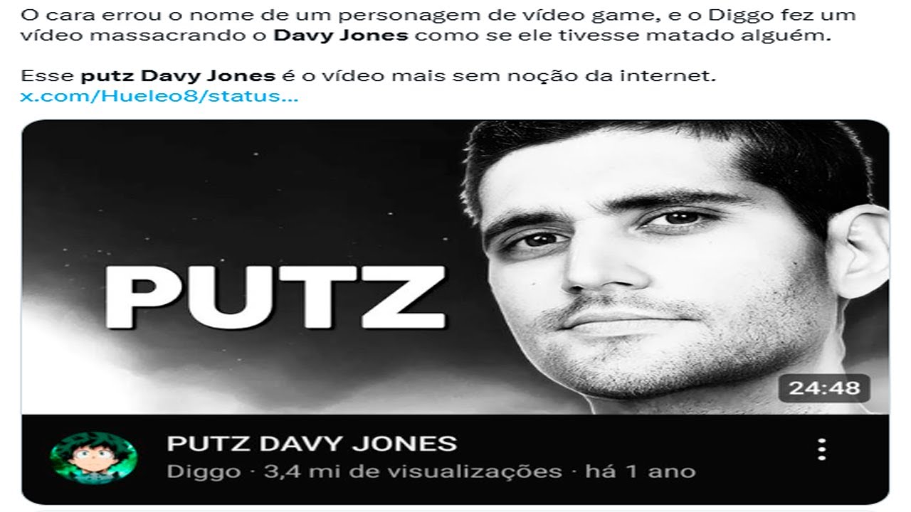 AS PESSOAS NUNCA VÃO ESQUECER ESSE VÍDEO DO DIGGO... - YouTube