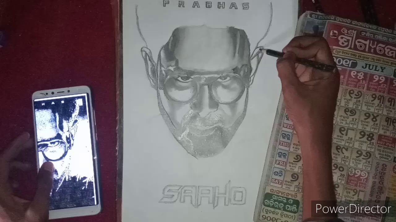 Prabhas drawing/pencil sketch shaaho movi prabhash drawing/shaaho movi ...