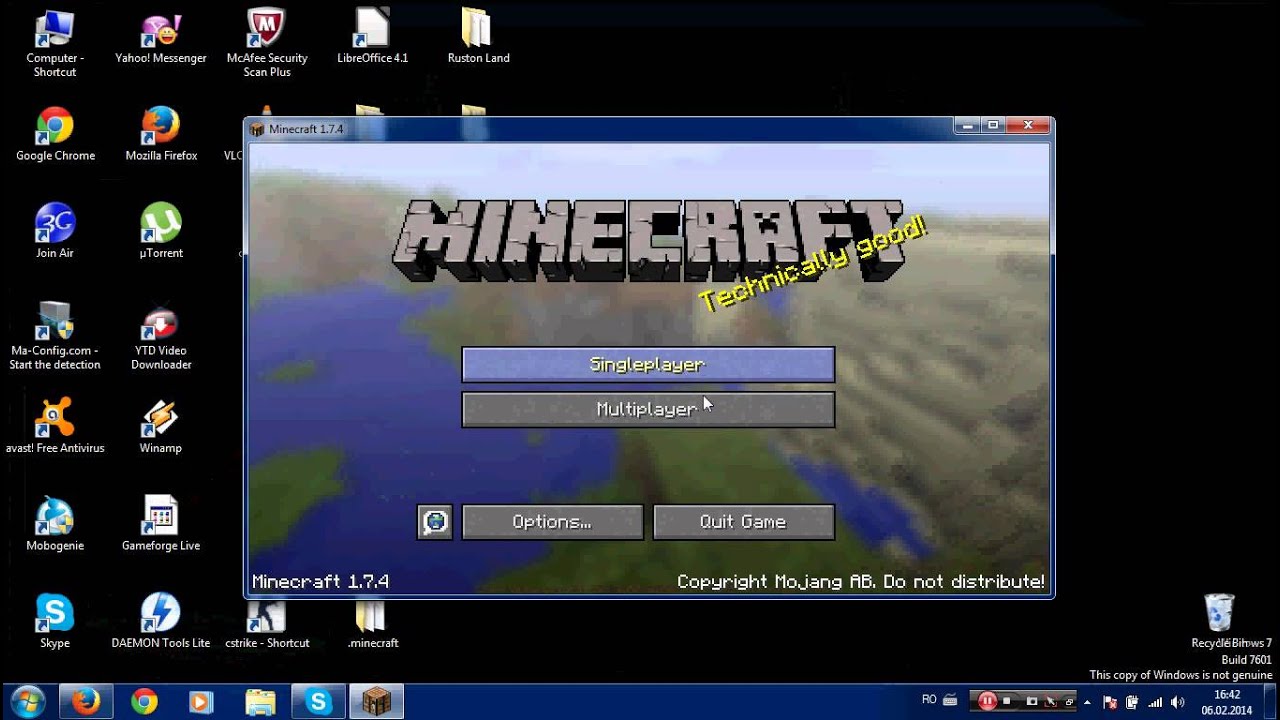 Tutorial-Cum sa instalezi minecraft 1.7.4 - YouTube