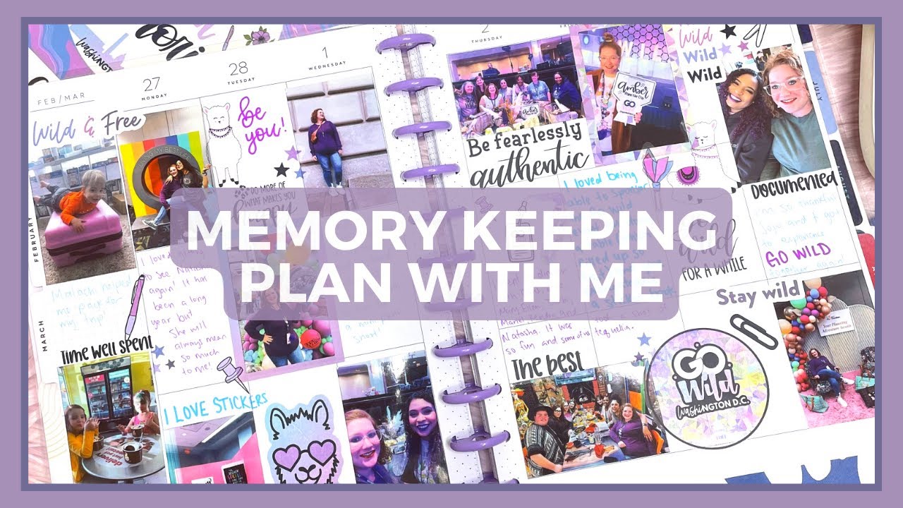Memory Keeping Plan with Me | GO Wild Memories! - YouTube