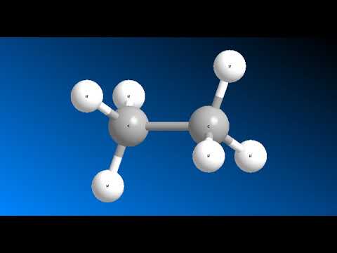 3D structure of ethane - YouTube