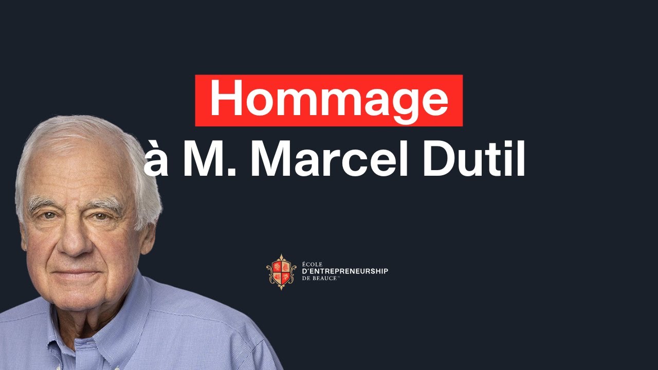 Hommage à M. Marcel Dutil - YouTube