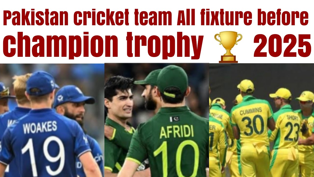 Pakistan cricket team All fixture before champion trophy 🏆 2025 😲 ...