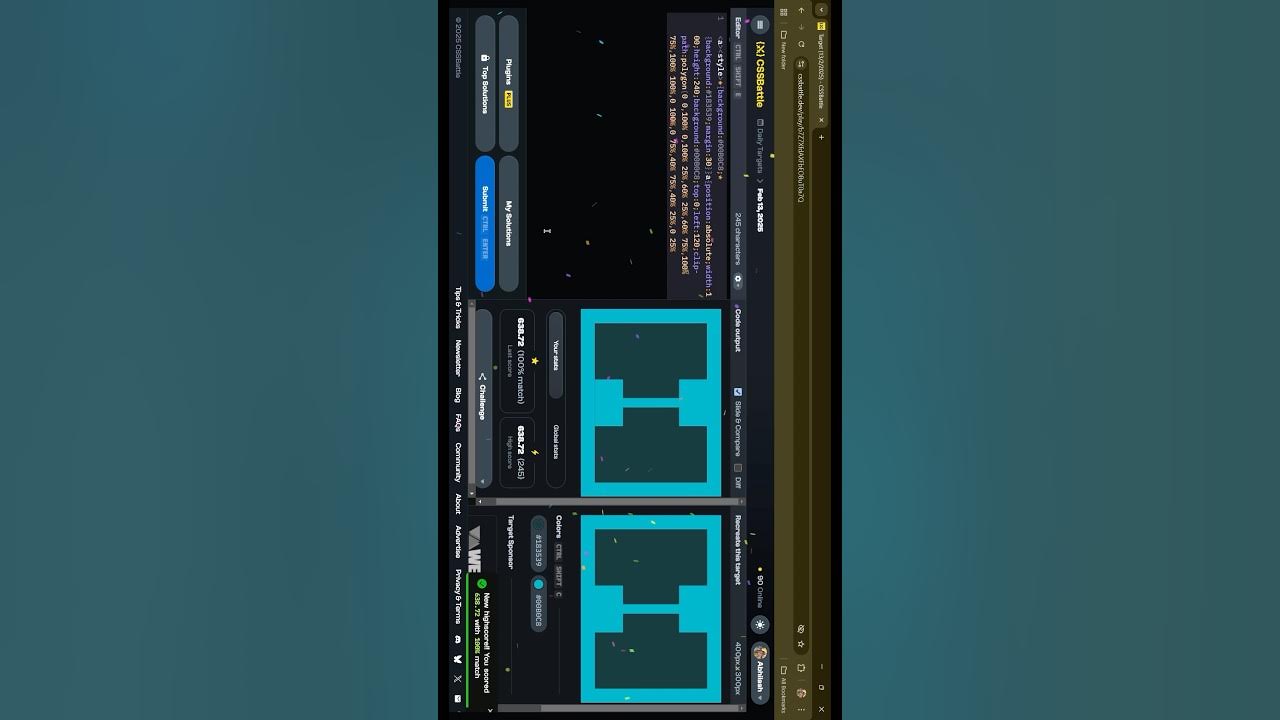 Cssbattle Daily Target Solution 1322025 👍🏻cssbattle Css Tutorial Code Cssgame Csshtml