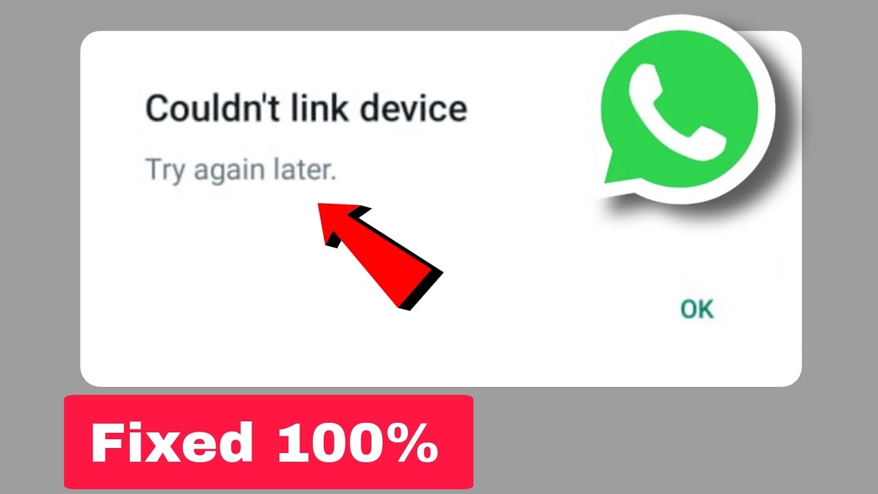 Fix Whatsapp Couldn't link device try again later problem | Couldn't ...