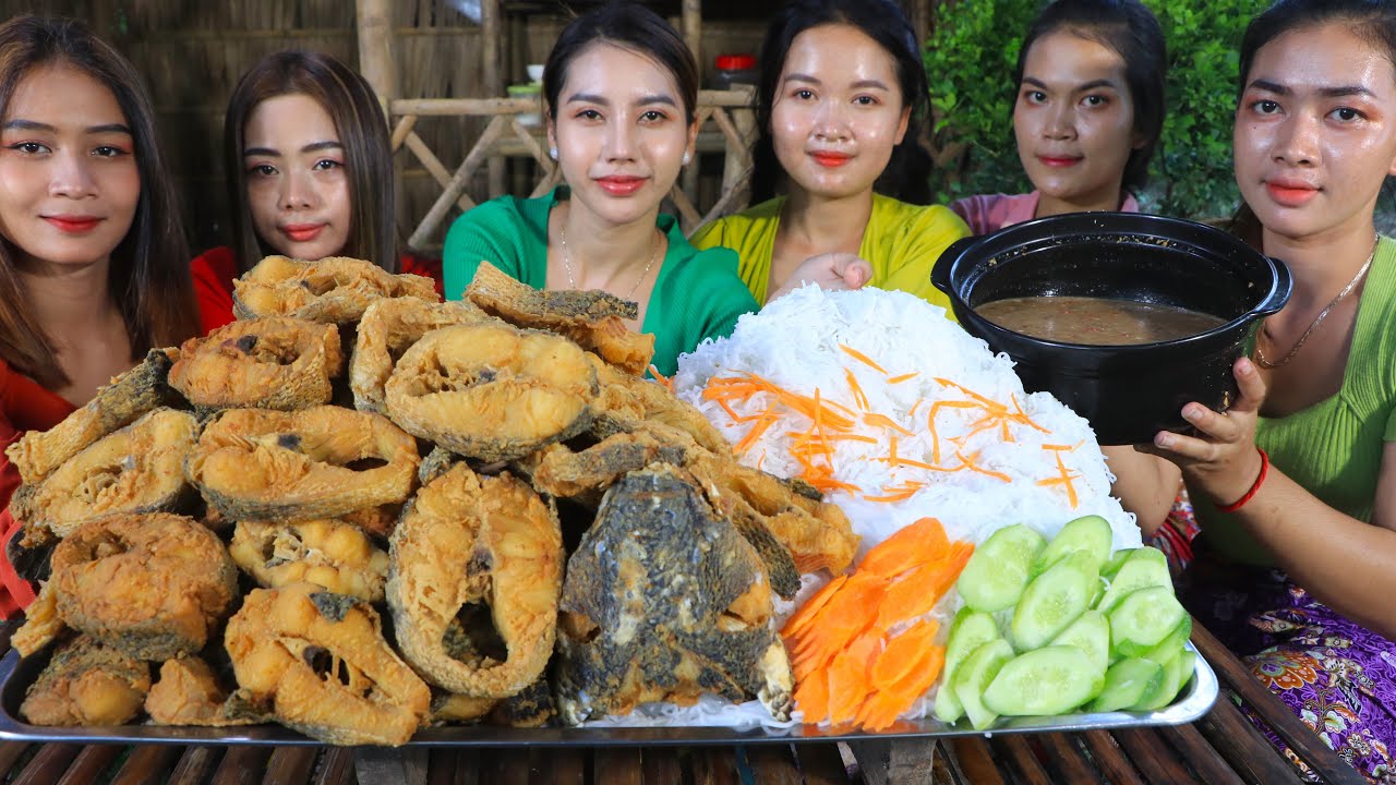 Amazing cooking Fried fish with Noodle recipe - Cook fried fish with ...