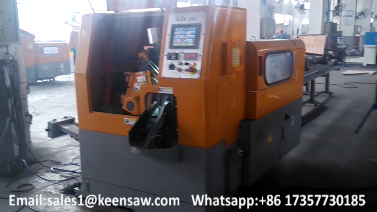 30mm solid bar Metal cutting machine,pipe cutting machine - YouTube