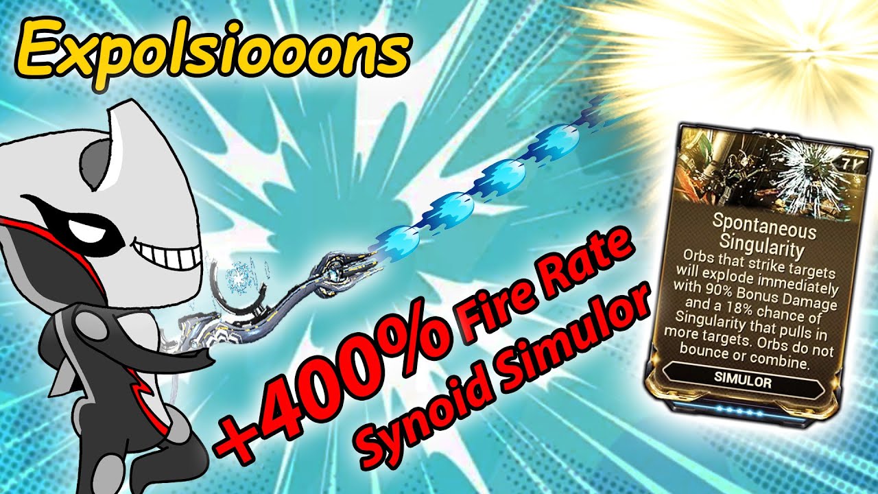 Warframe - New Simulor Mod with 400% Fire Rate Goes BOOOM! - YouTube