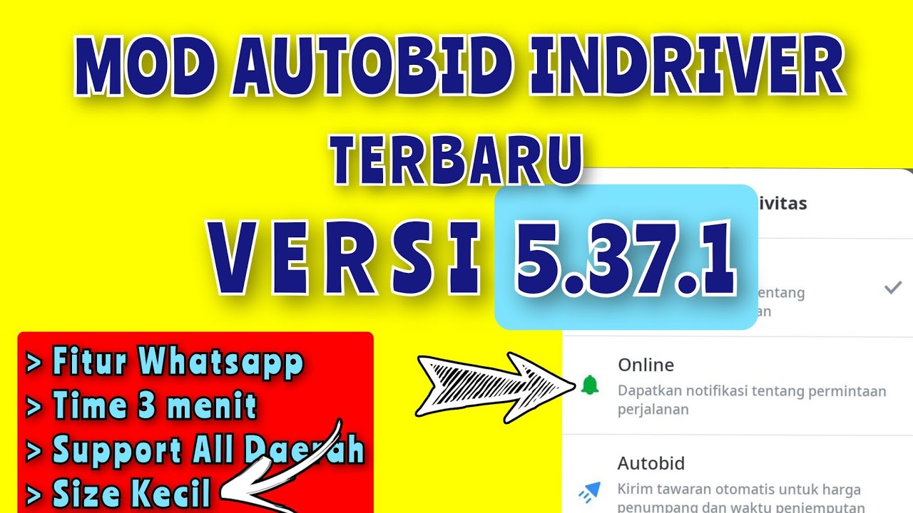 Autobid Indriver Versi 5.37.1 | Indriver Autobid Terbaru - YouTube
