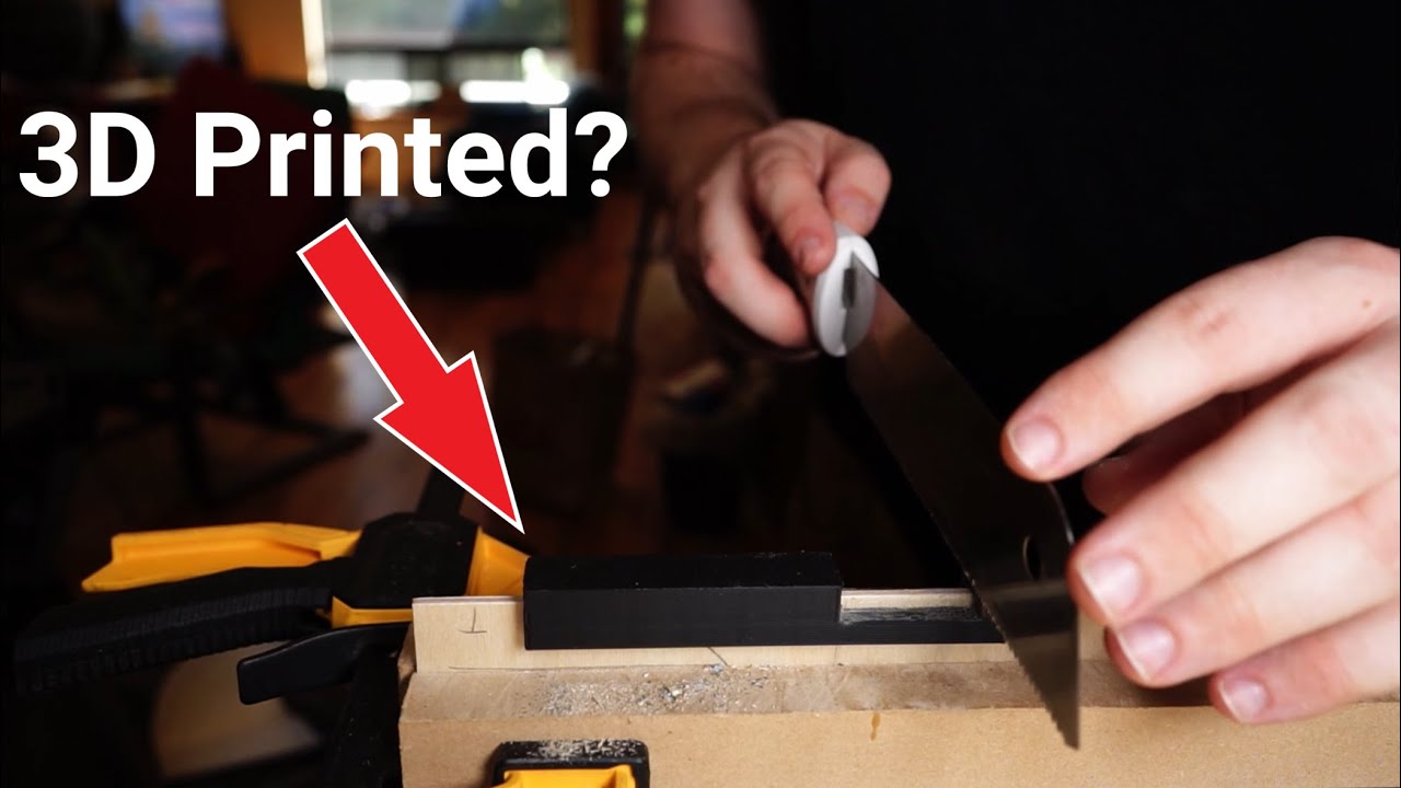 [Tool Tips] Using the 3D Printed Hand Cut Box Joint Jig - YouTube