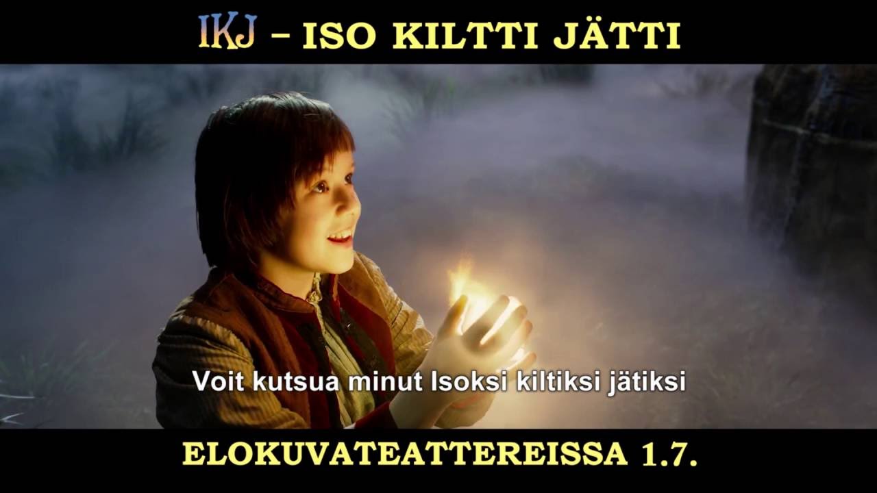 ISO KILTTI JÄTTI elokuvateattereissa 1.7. (spotti 15sek, originaali ...