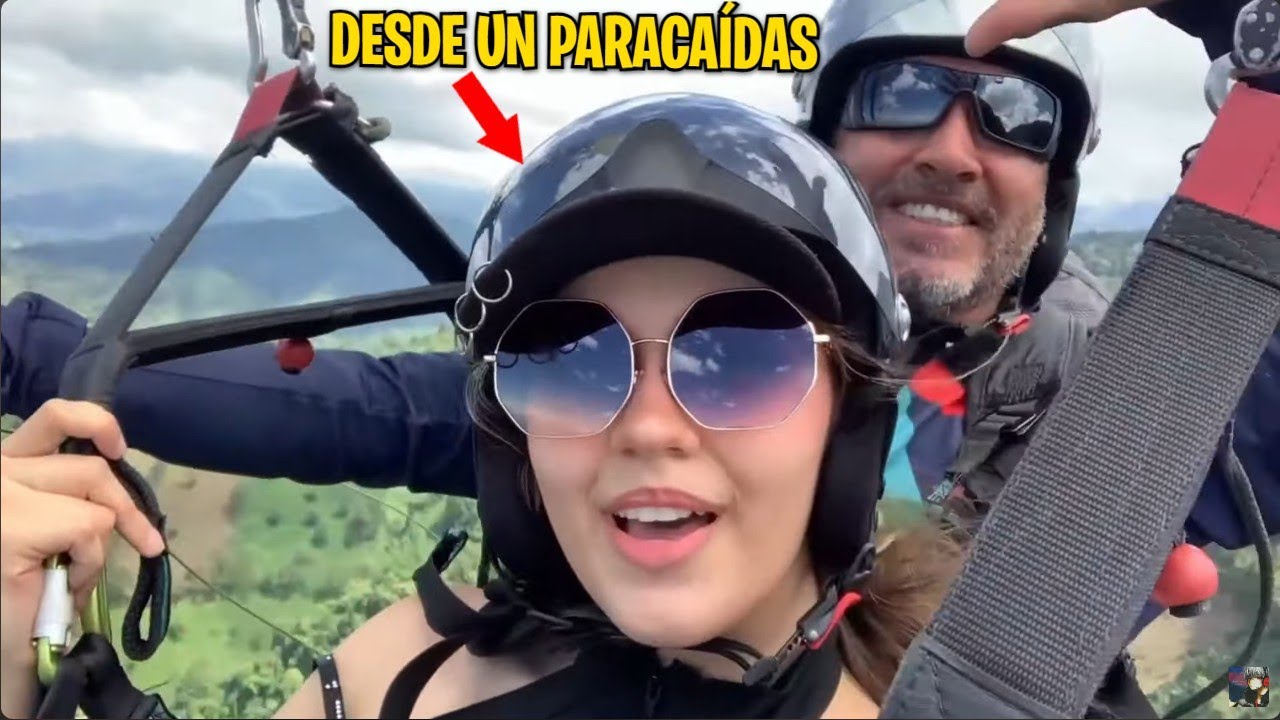 ASI MOSTRÓ LA CARA EMIKUKIS (desde un paracaídas) - YouTube