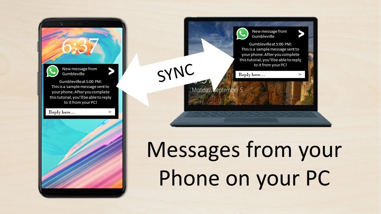 How To View And Reply To Messages From Your Phone On Your PC [No Third ...