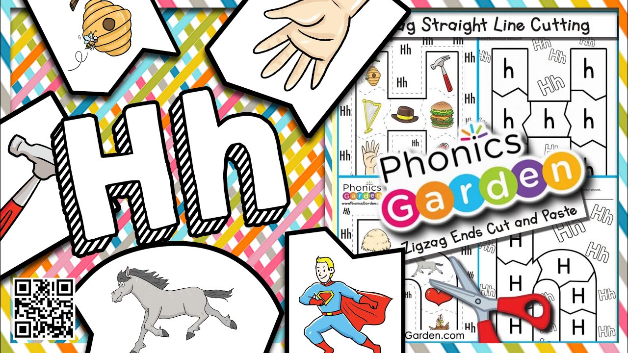 Hh | Alphabet Puzzle | Cut & Paste | Phonics Garden - YouTube