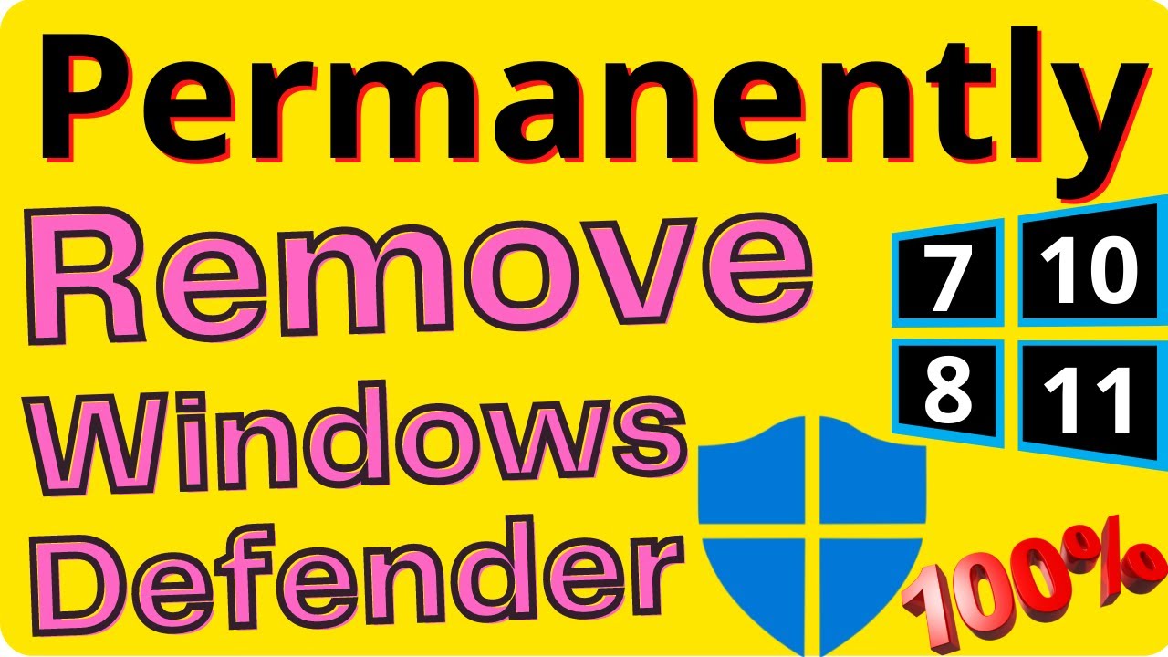 Remove or Uninstall Windows Defender Permanently Windows 11 | Disable ...