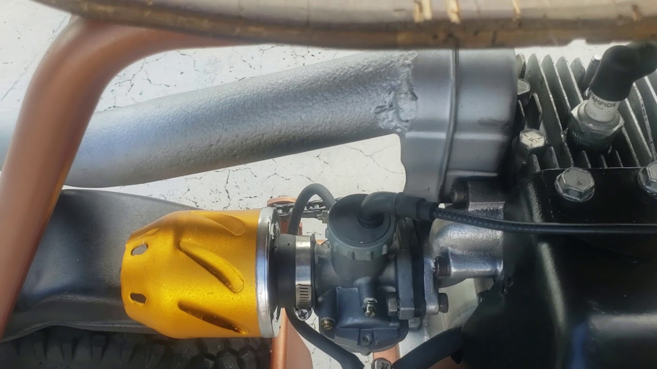 tecumseh 3.5 on manco streaker - YouTube