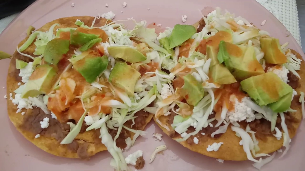 tostadas de frijol facil sencillas y riquisimas todo lo tienes en tu ...