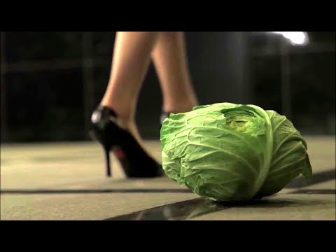 Young Woman Walking In High Heels At Night