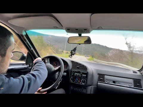 BMW E36 320i - Drift Practice w/ Open Diff (Onboard Footage)