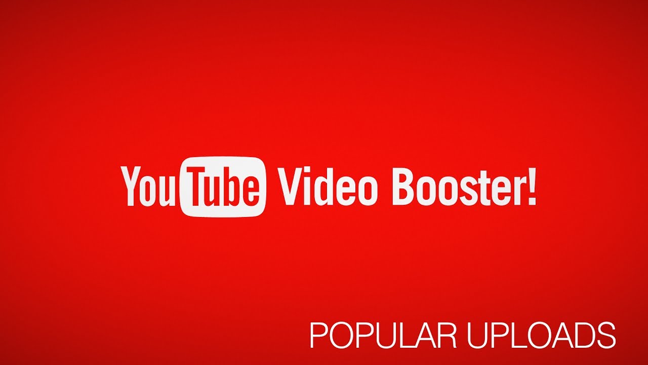 YouTube Video Booster - Popular Uploads - Free Motion Graphics - YouTube