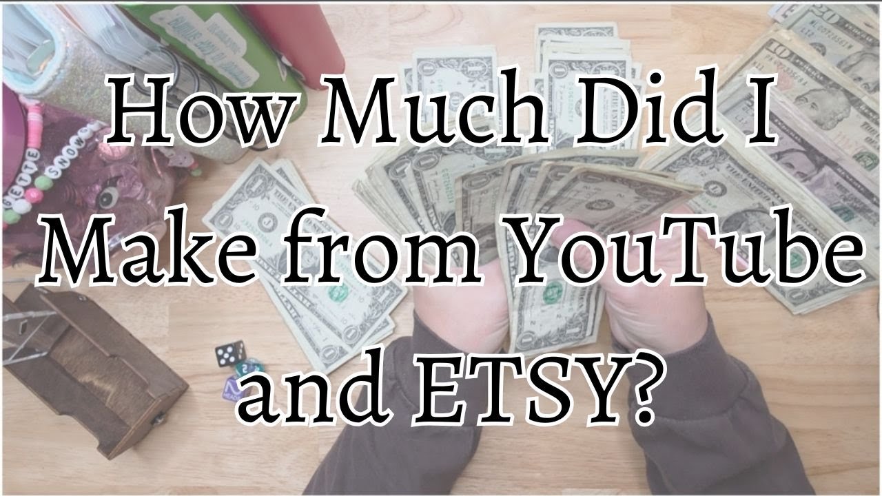 How Much Did I Earn on Etsy & YouTube? • Business Budget • Savings ...