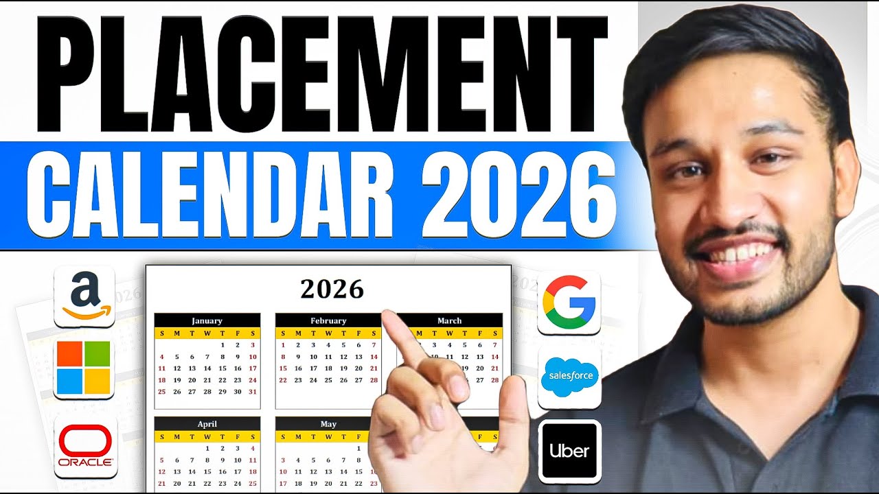 WHICH Company Hires WHEN? | Placement & Internship Calendar 2026 | Off ...