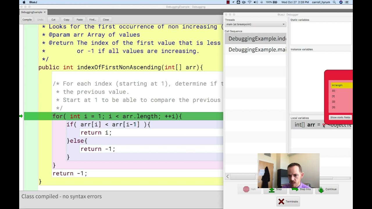 Debugging with BlueJ Introduction - YouTube