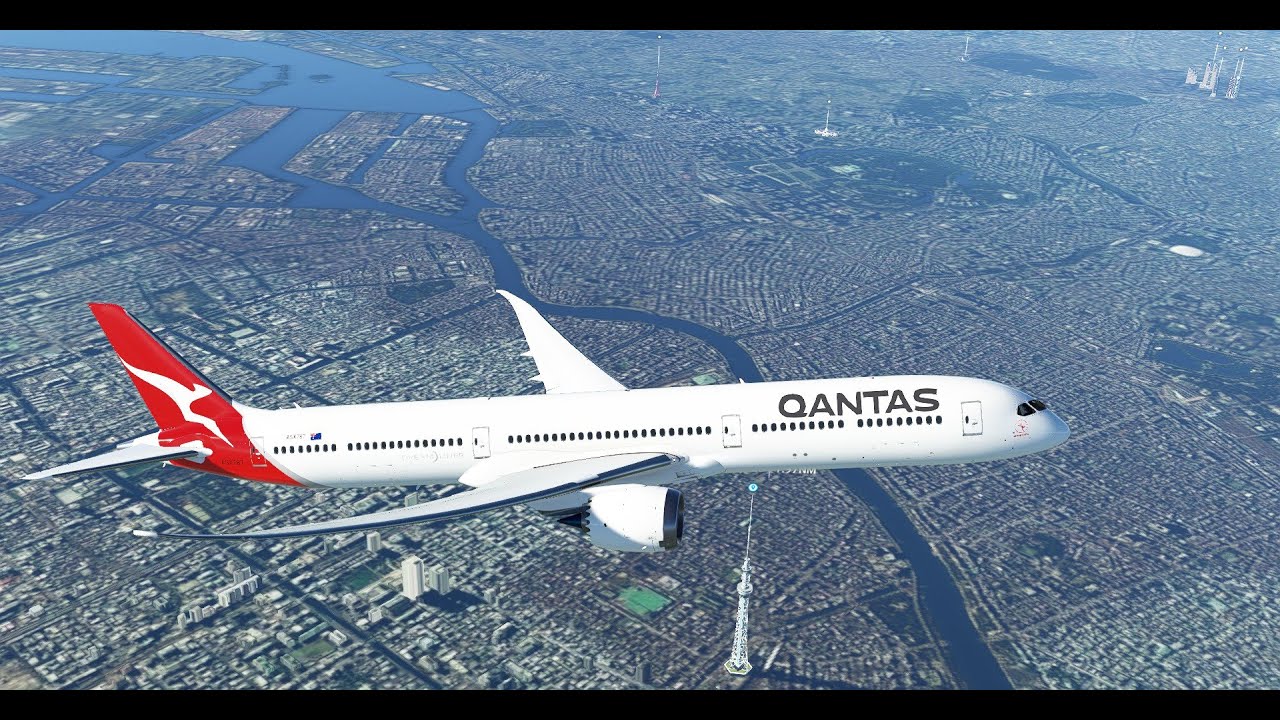 Qantas Airline B787-10 ( Tokyo - RJTT )_( Sydney - YSSY ) MSFS2020 ...