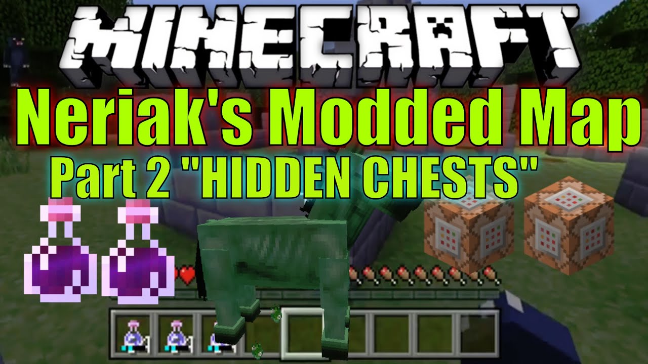 Minecraft PS3/PS4 Neriak's Modded Map Part #2 "HIDDEN CHESTS ...