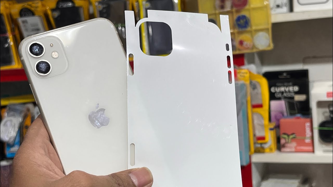 How to laminate your iPhone 11 with membrane per-cut skin - YouTube