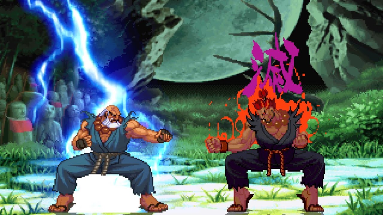 MUGEN FIGHT 2023 - SF3 Gouken Vs SF3 Akuma - YouTube