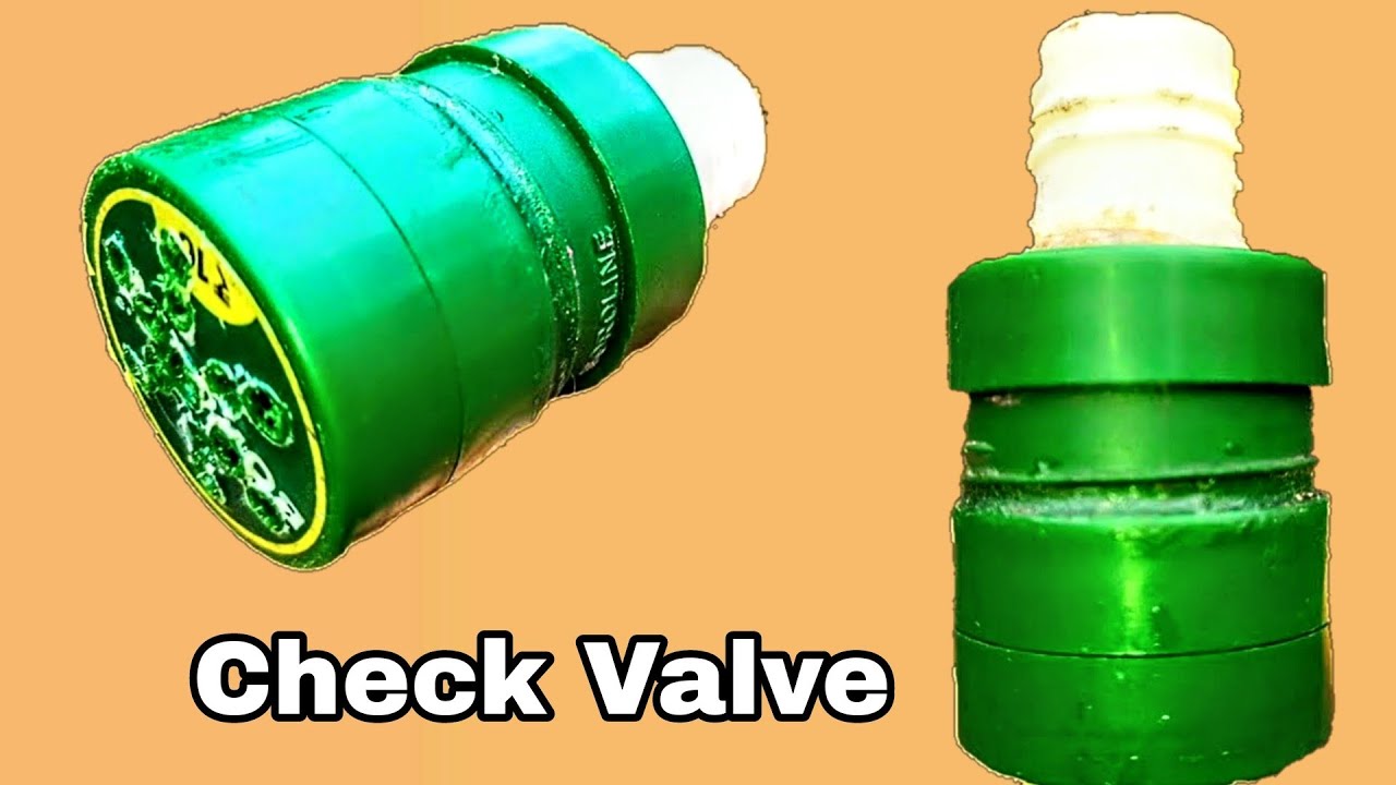 Make A Mini Check Valve For Water Pump // Check Valve Water Pump - YouTube