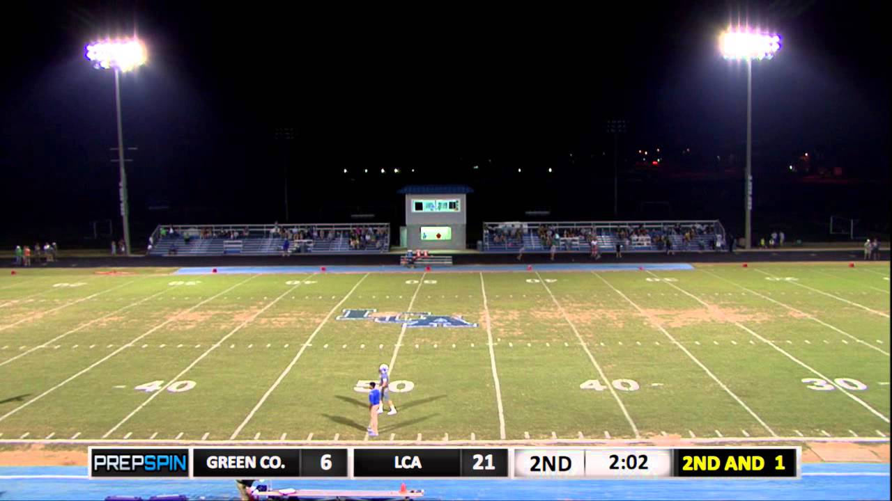 LCA A.D. Terry Johnson visits with Gary Ball at Halftime - YouTube