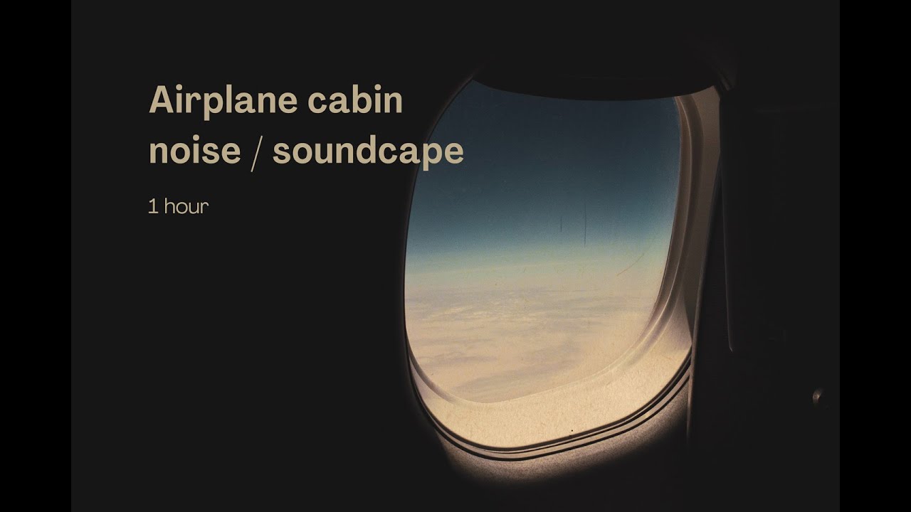 Airplane cabin sound | Brown noise for focus, ADHD, sleep aid ...