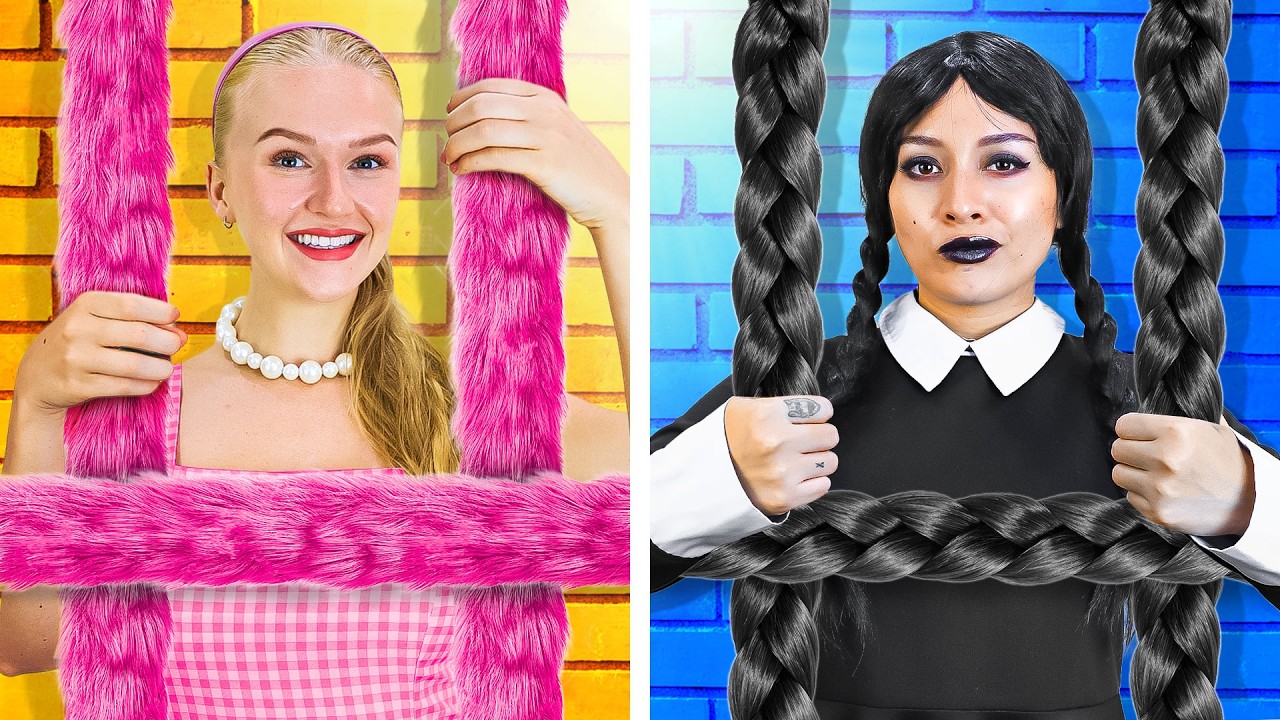 Rich Barbie vs Broke Wednesday Addams in Jail! Awesome Parenting Hacks ...