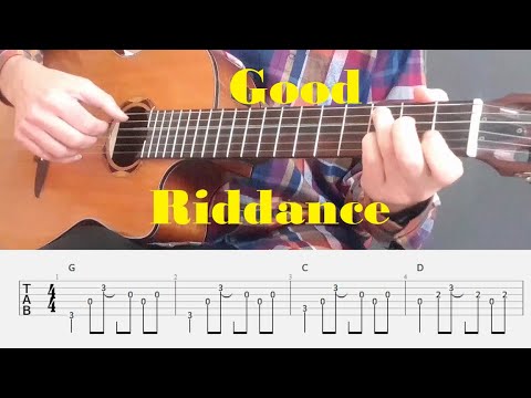 Good Riddance - Green Day - Fingerstyle Guitar Tutorial with tabs and ...