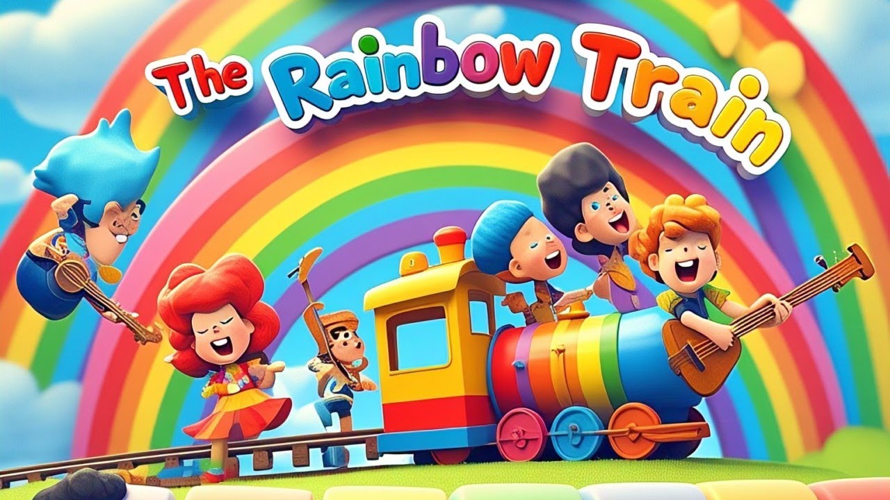 🌈 The Rainbow Train: A Magical Journey | @SakshiSLuxuriousChoice rhymes ...