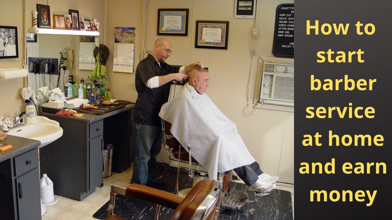 How to start barber Service at home | Home barber setup | Home barber ...