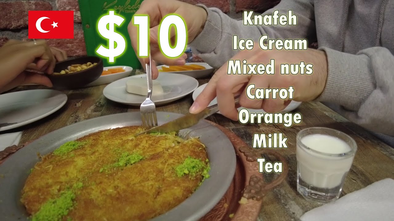 Kunafa in Taksim, Istanbul - Turkish Desserts Price - Shopping Tour ...