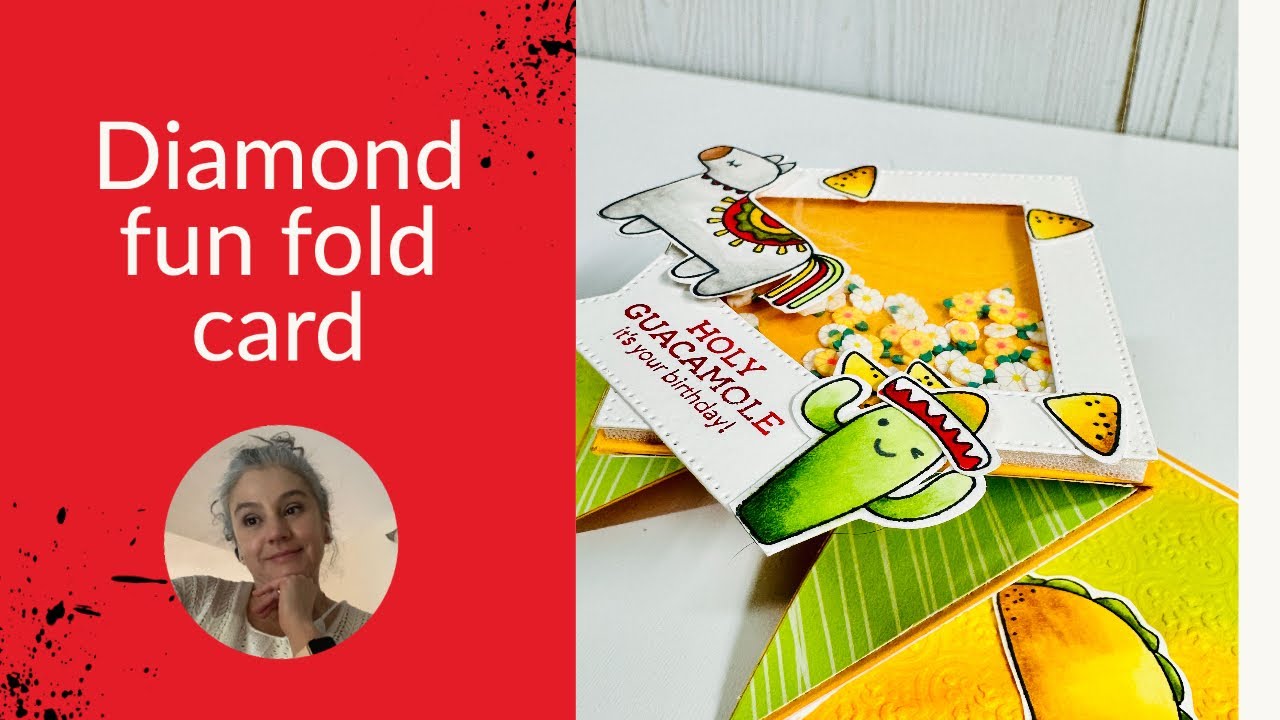 Diamond fun fold card - YouTube