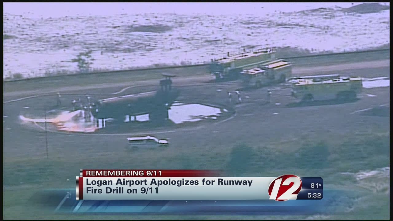 Logan Airport Emergency Drill on 9/11 - YouTube