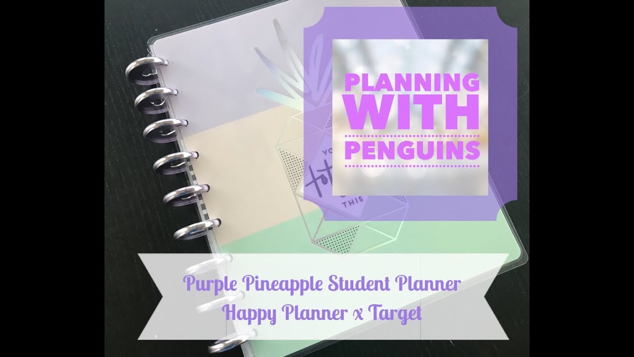 Happy Planner x Target: Purple Pineapple Student Planner-Lavender Metal ...