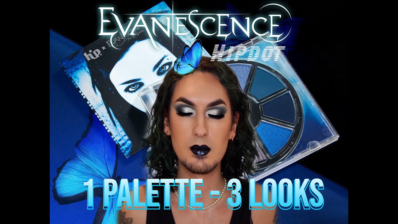 Evanescence x Hipdot Fallen Eyeshadow Palette - 3 looks - YouTube