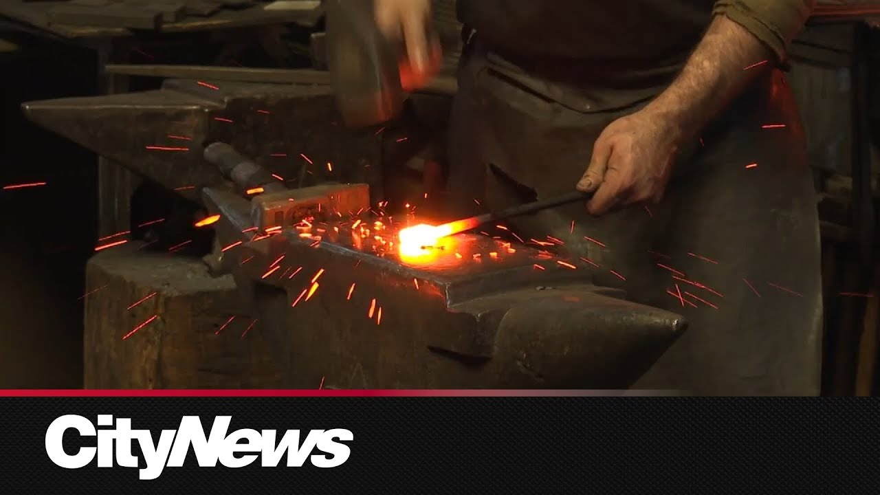 Montreal blacksmith forged axes for Notre-Dame Cathedral restauration ...