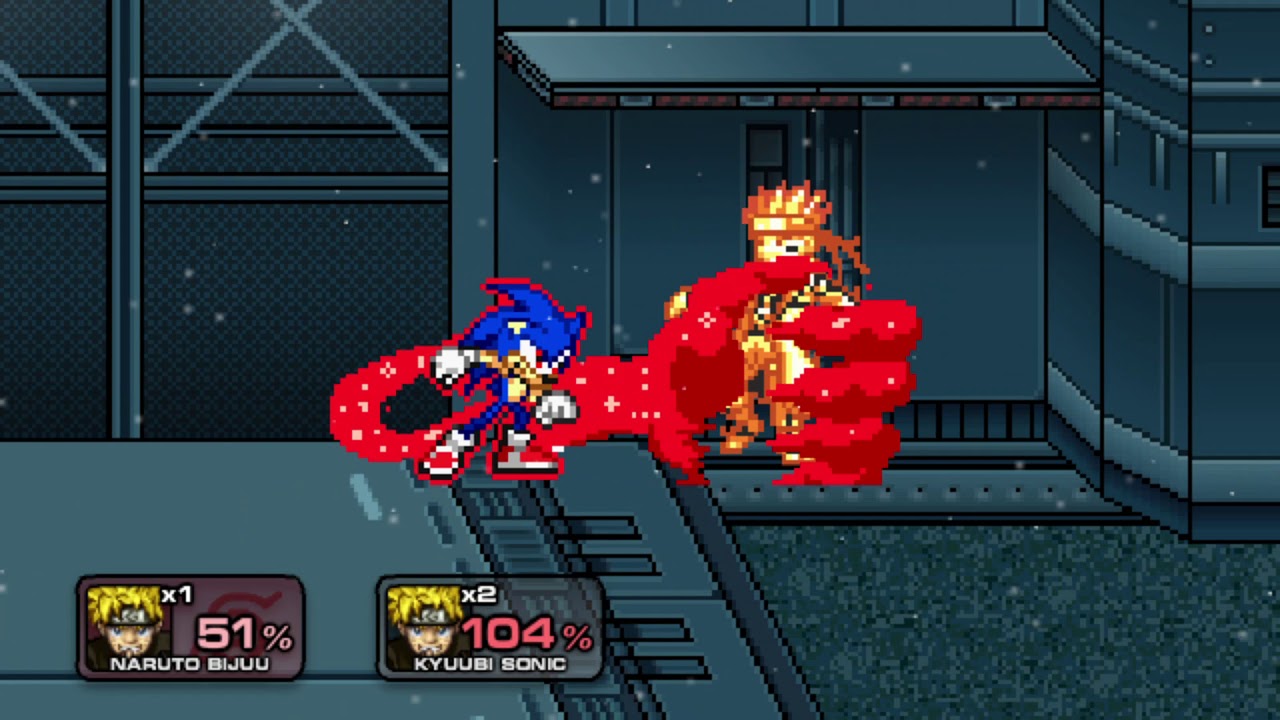 SSF2- KCM Naruto vs Kyuubi Sonic - YouTube