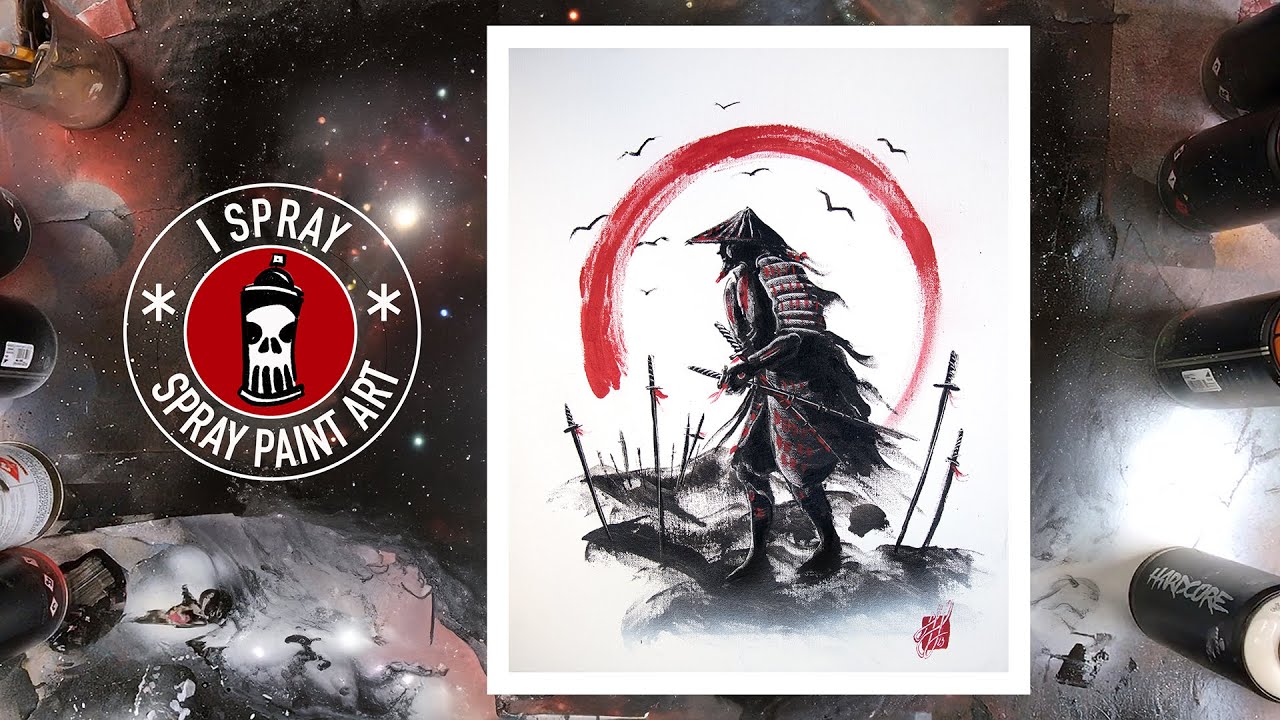 Musashi ii. SPRAY PAINT ART by I Spray. - YouTube