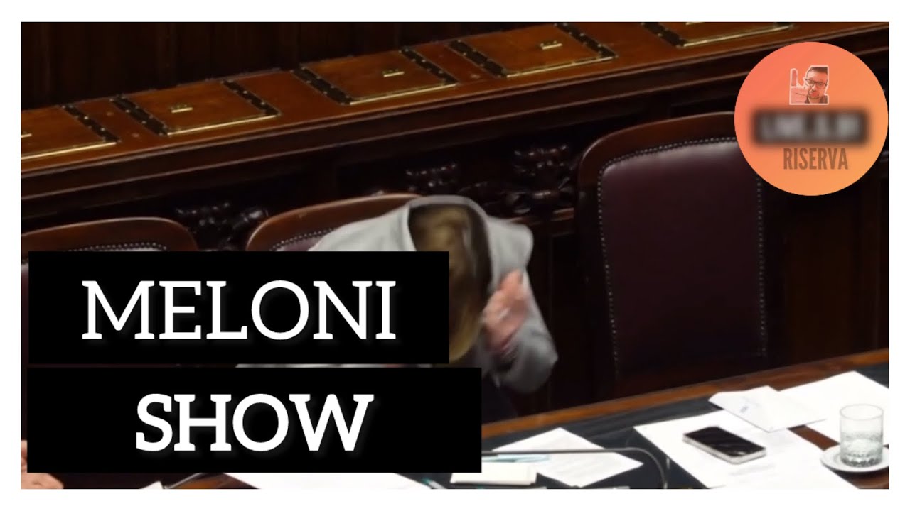 Meloni: “Sguardo inquietante? Mi copro la testa sotto la giacca” - YouTube