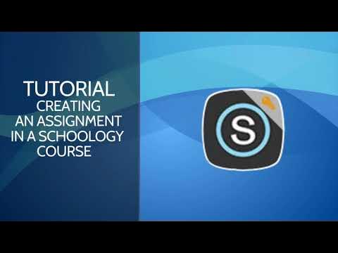 Create Schoology Assignments (Part 1) - YouTube